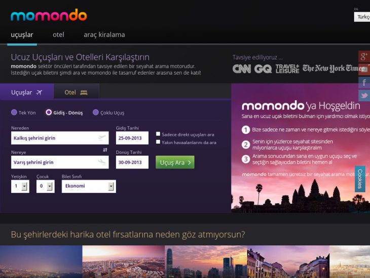 Momondo’ya Google’dan Materyal Tasarım Ödülü! | Uzakrota