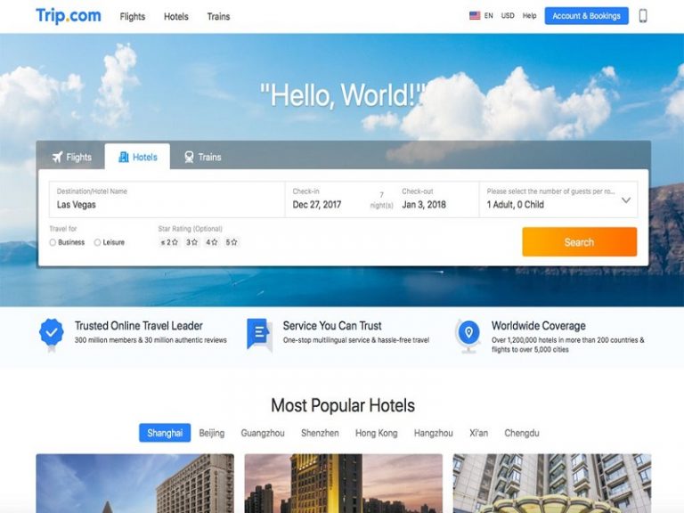 Trip.com, Ctrip’in İngilizce Versiyonu Olarak Tekrar Başlatılıyor ...